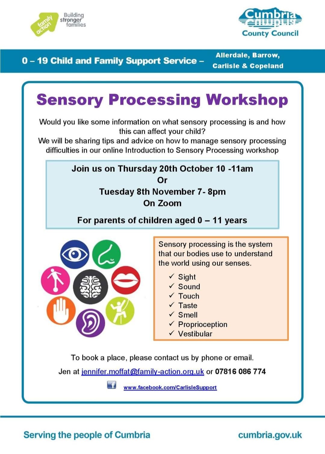 Sensory Processing Workshop Victoria Academy